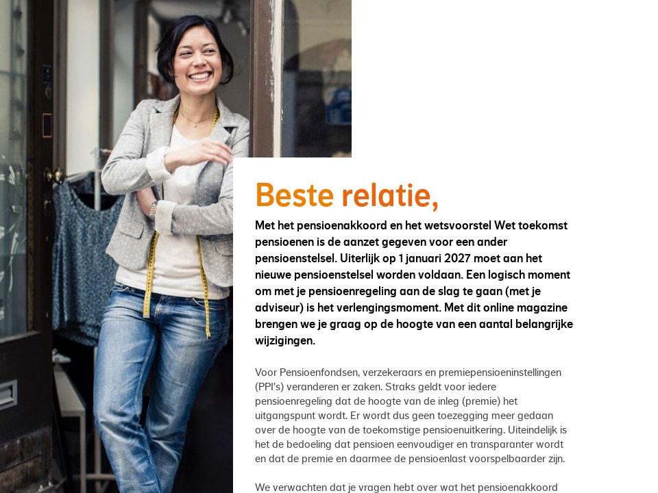 Voorwoord Leon van Riet - Pensioenakkoord Werkgever